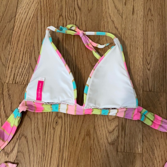 PINK Victoria's Secret | Swim | Colorful Victorias Secret Bikini Top ...